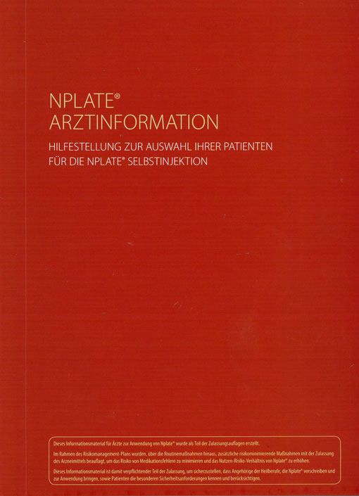 Nplate®- Materialien zur Risikominimierung